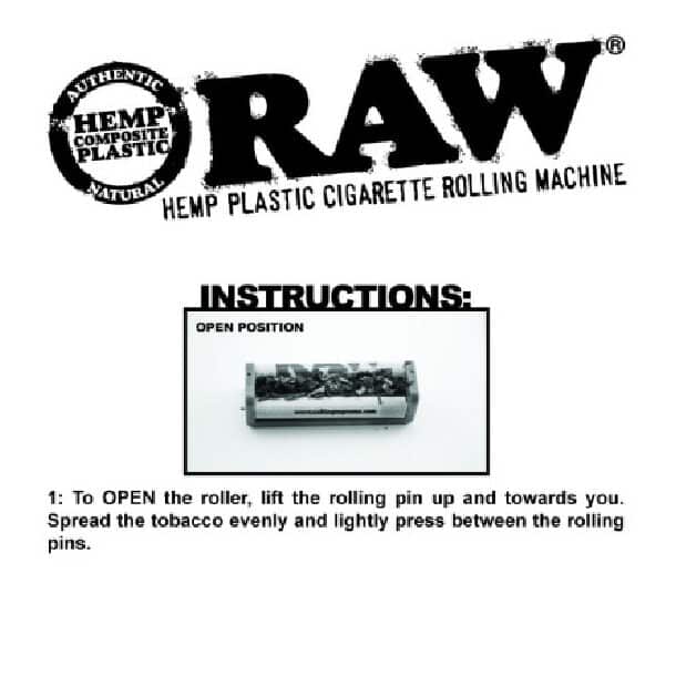 RAW - Hemp Plastic 79mm Rolling Machine - Puffland Cannabis Online