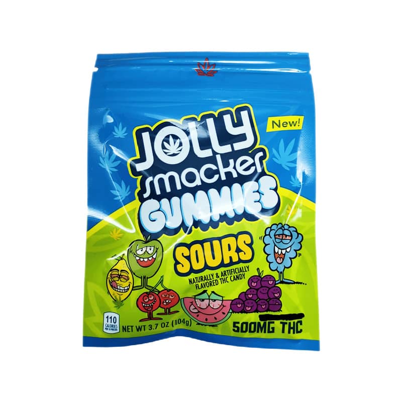J-Smacker Gummies Sour Edible 500MG THC - Puffland Cannabis Online