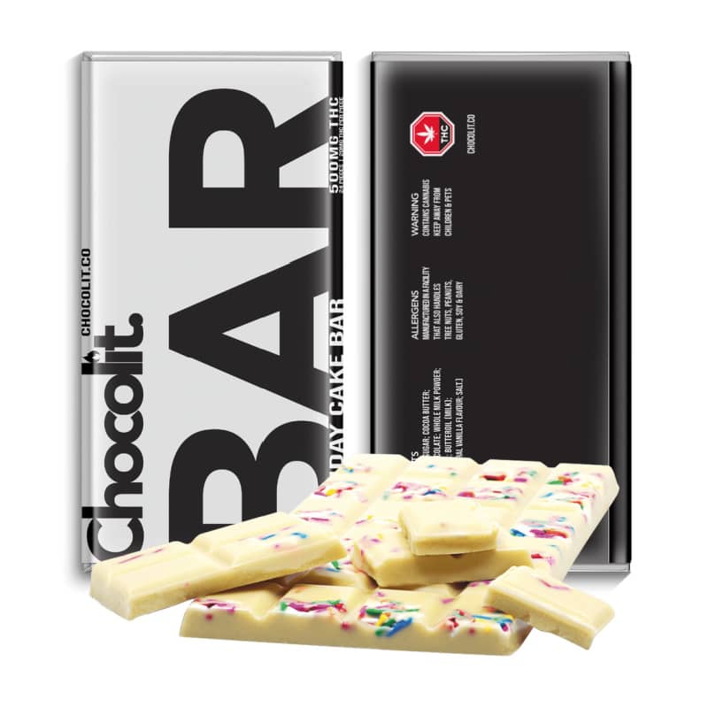 Chocolit - Birthday Cake 500mg THC Chocolate Bar - Puffland Cannabis Online
