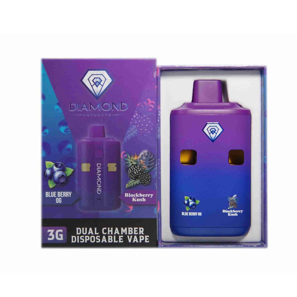 Diamond Concentrates 6G Dual Chamber Vape - Blueberry OG + Blackberry Kush